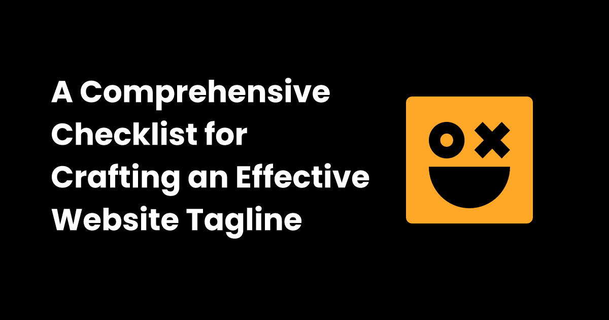 Website tagline checklist | checklist.gg