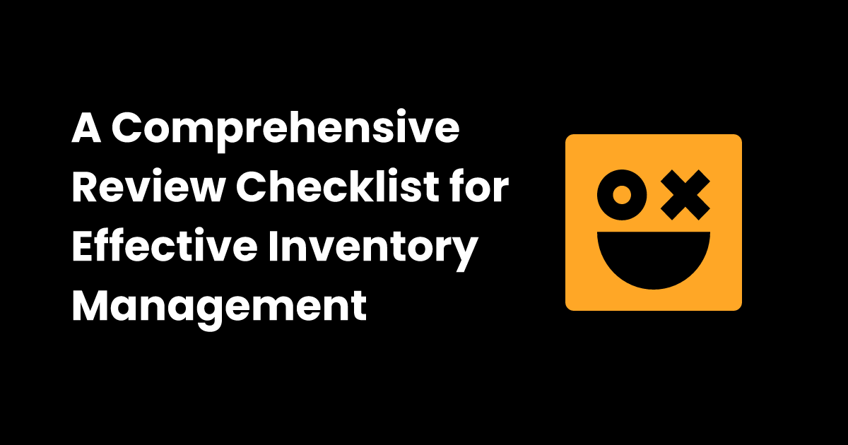 Inventory management review checklist | checklist.gg