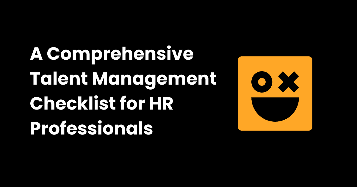 Talent management checklist | checklist.gg