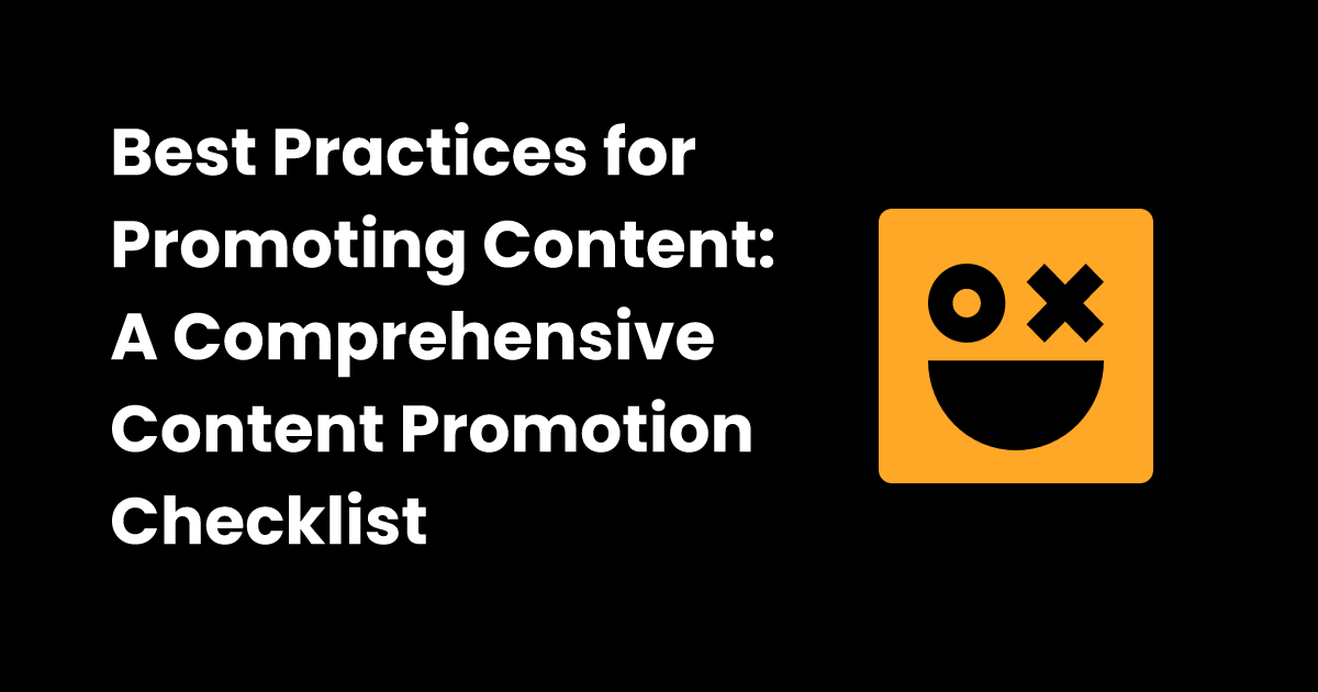 Content promotion checklist | checklist.gg