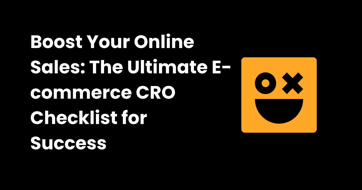 E commerce cro checklist | checklist.gg