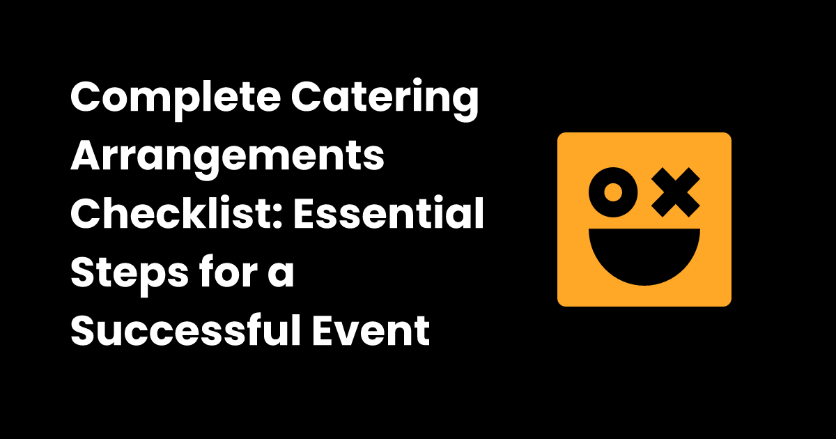 Catering arrangements checklist | checklist.gg