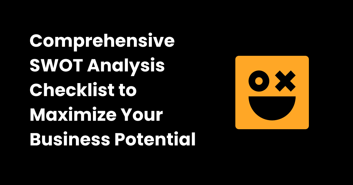 Swot analysis checklist | checklist.gg