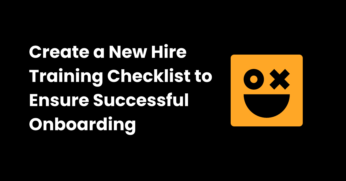 New hire training checklist | checklist.gg