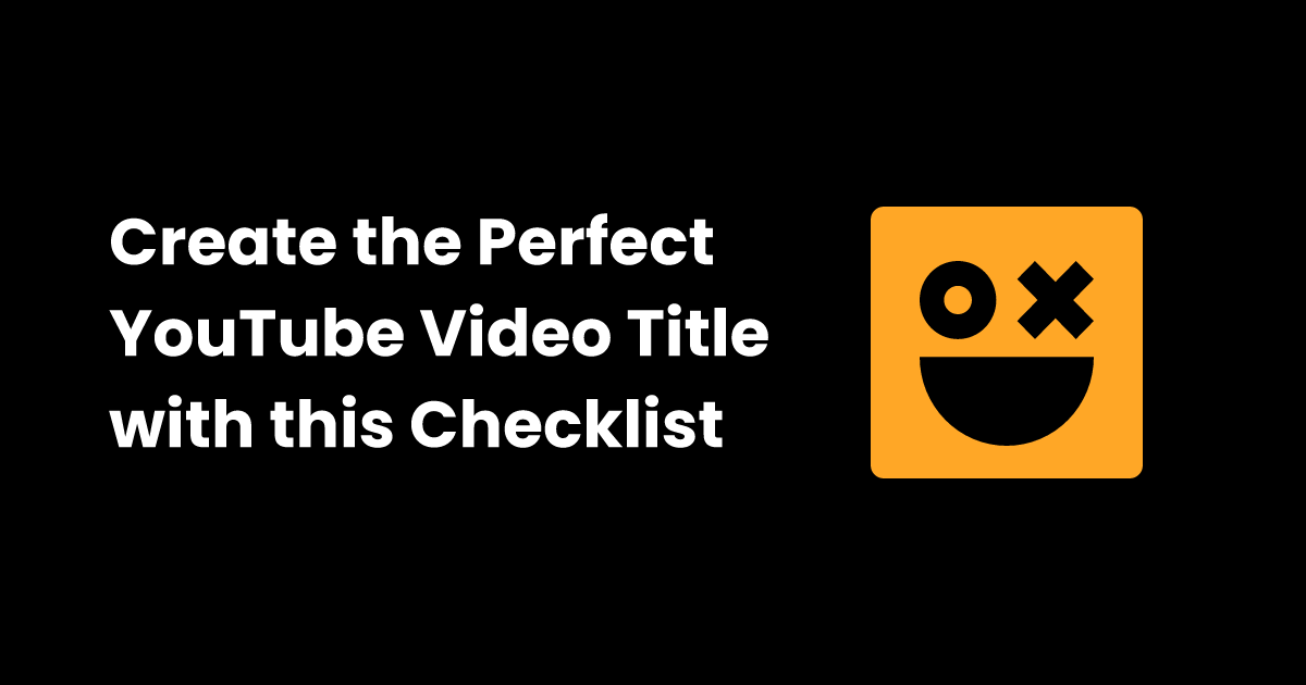 Youtube video title checklist | checklist.gg