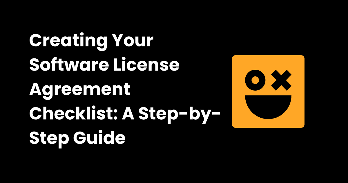 Software license agreement checklist | checklist.gg