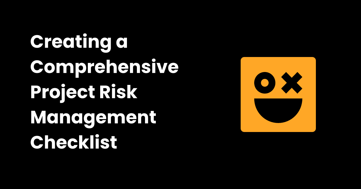 Project risk management checklist | checklist.gg