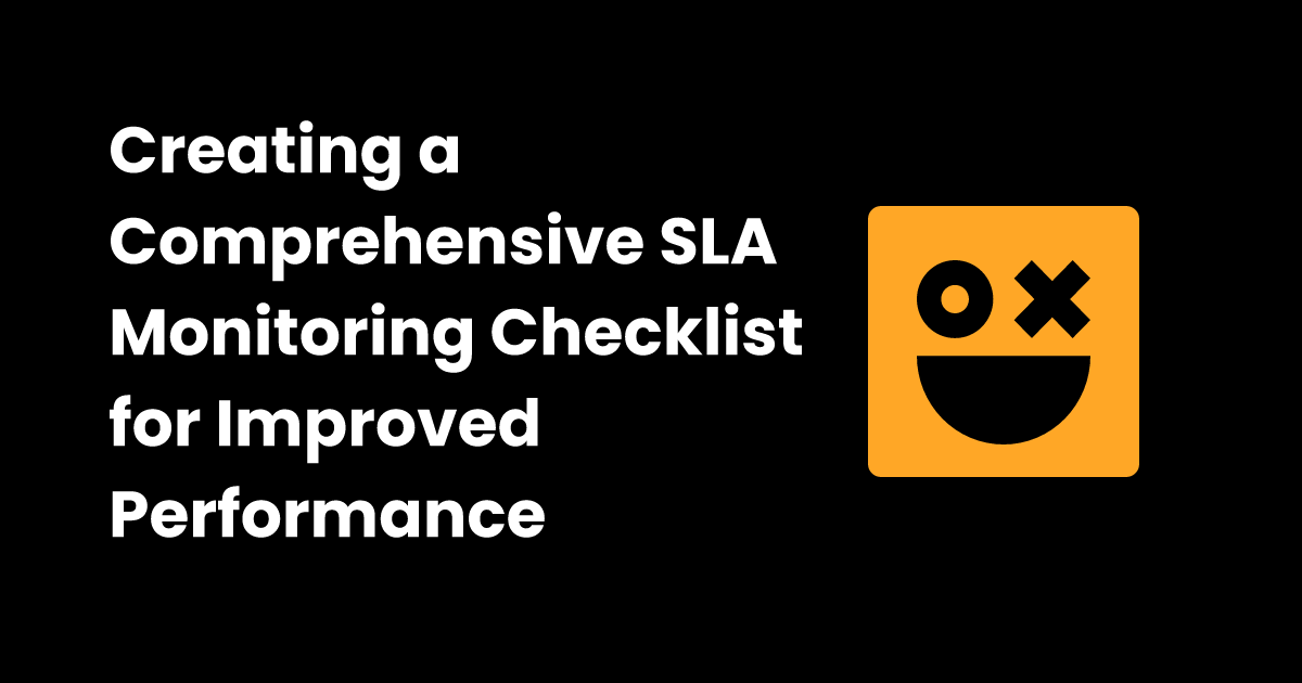 Sla monitoring checklist | checklist.gg