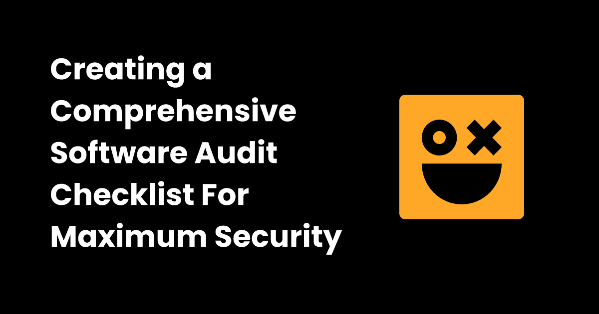 Software audit checklist | checklist.gg