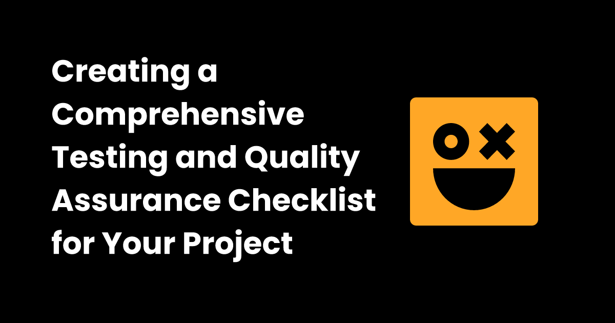 Testing and quality assurance checklist | checklist.gg