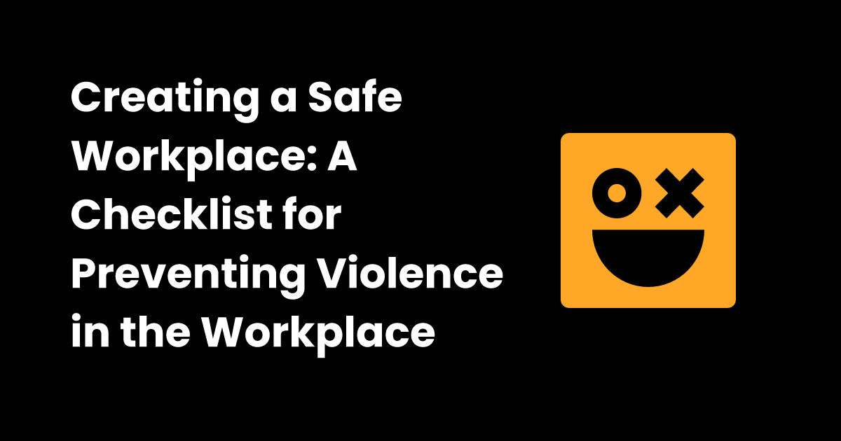 Workplace violence prevention checklist | checklist.gg