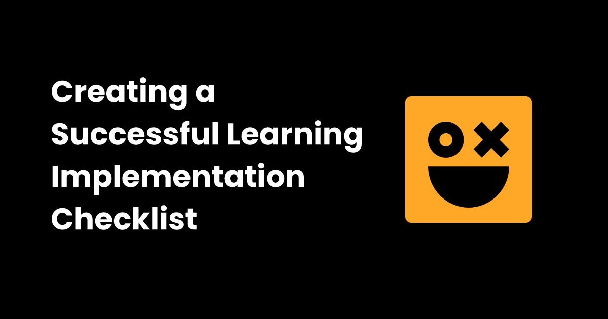 Learning implementation checklist | checklist.gg