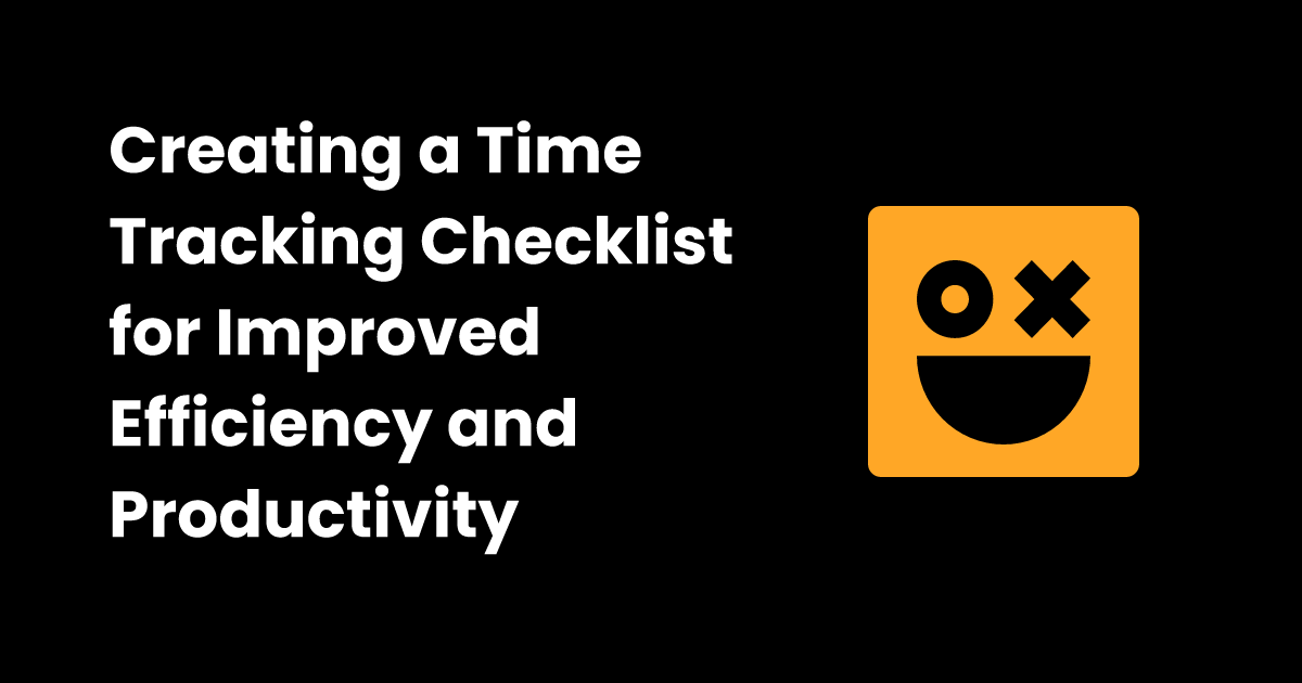 Time tracking checklist | checklist.gg
