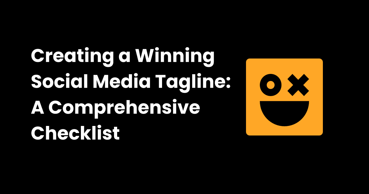 Social media tagline checklist | checklist.gg