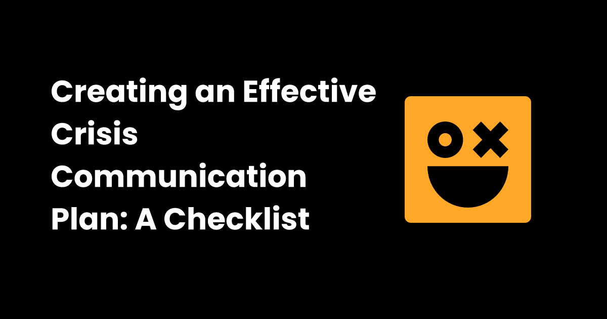 Crisis communication plan checklist | checklist.gg