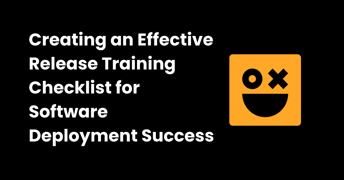 Release training checklist | checklist.gg