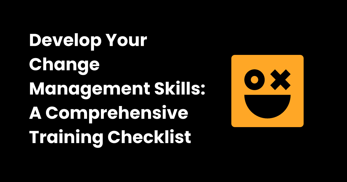 Change management training checklist | checklist.gg