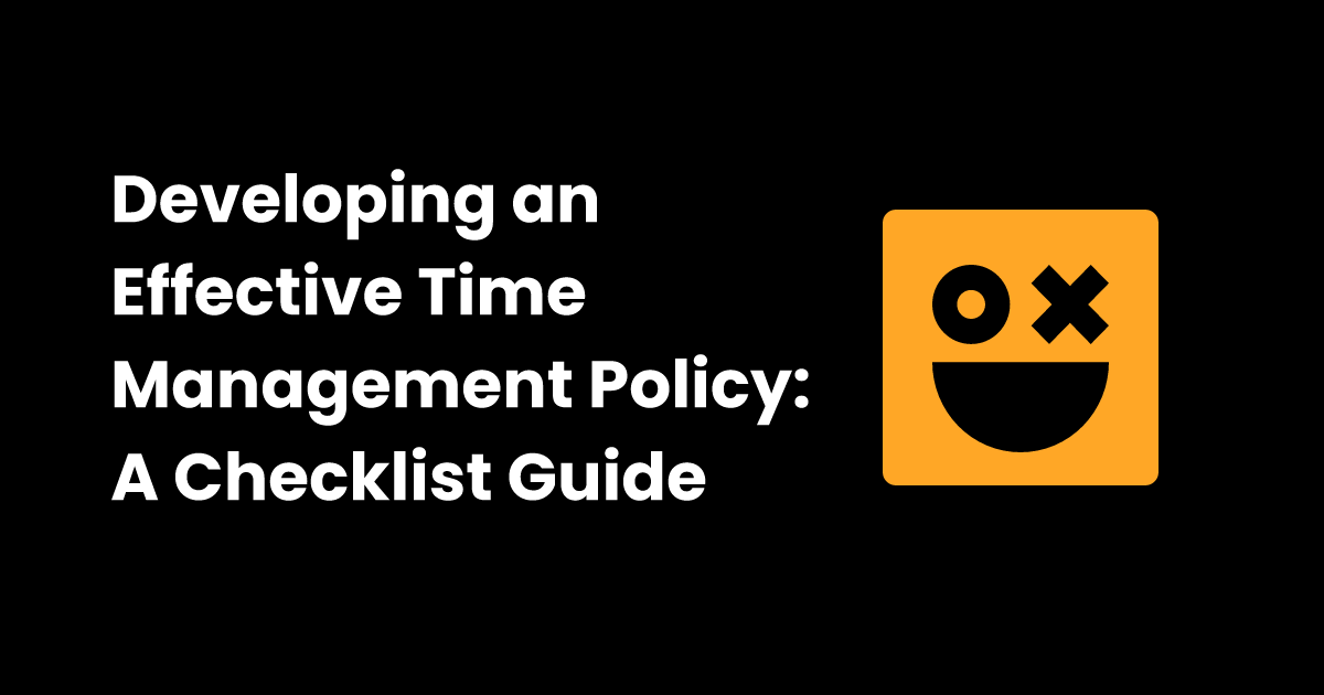 Time management policy checklist | checklist.gg