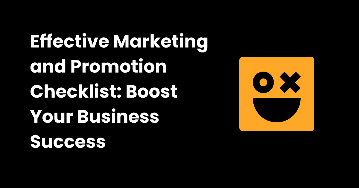 Marketing and promotion checklist | checklist.gg