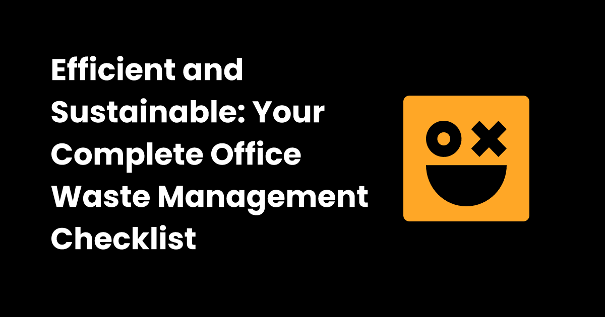 Office waste management checklist | checklist.gg