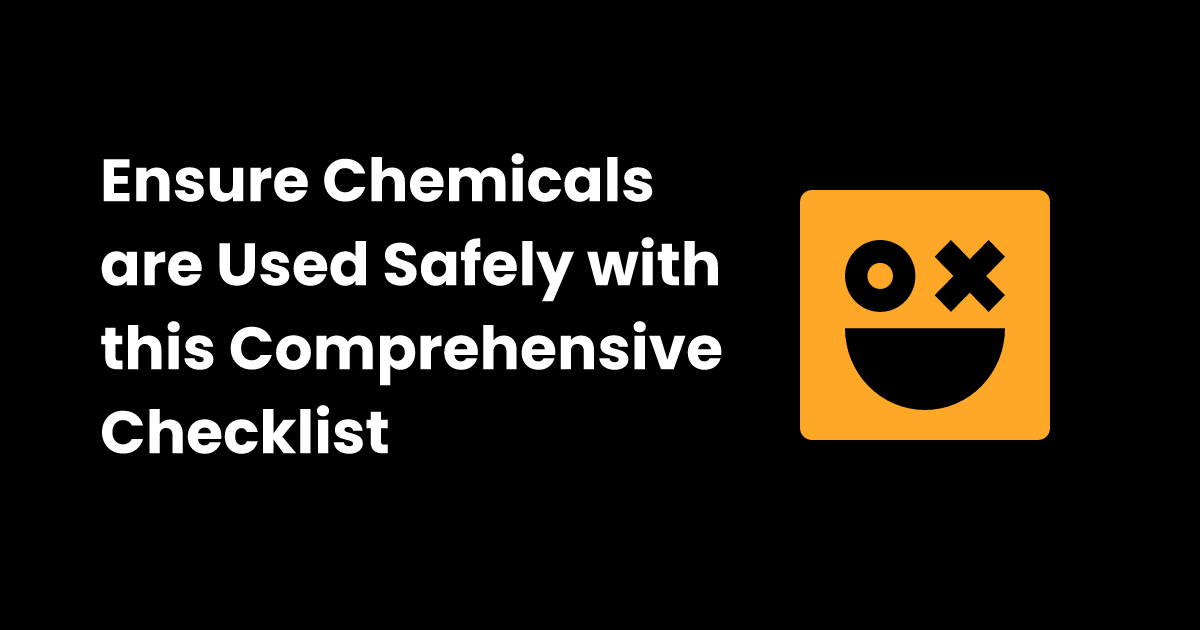 Chemical safety checklist | checklist.gg