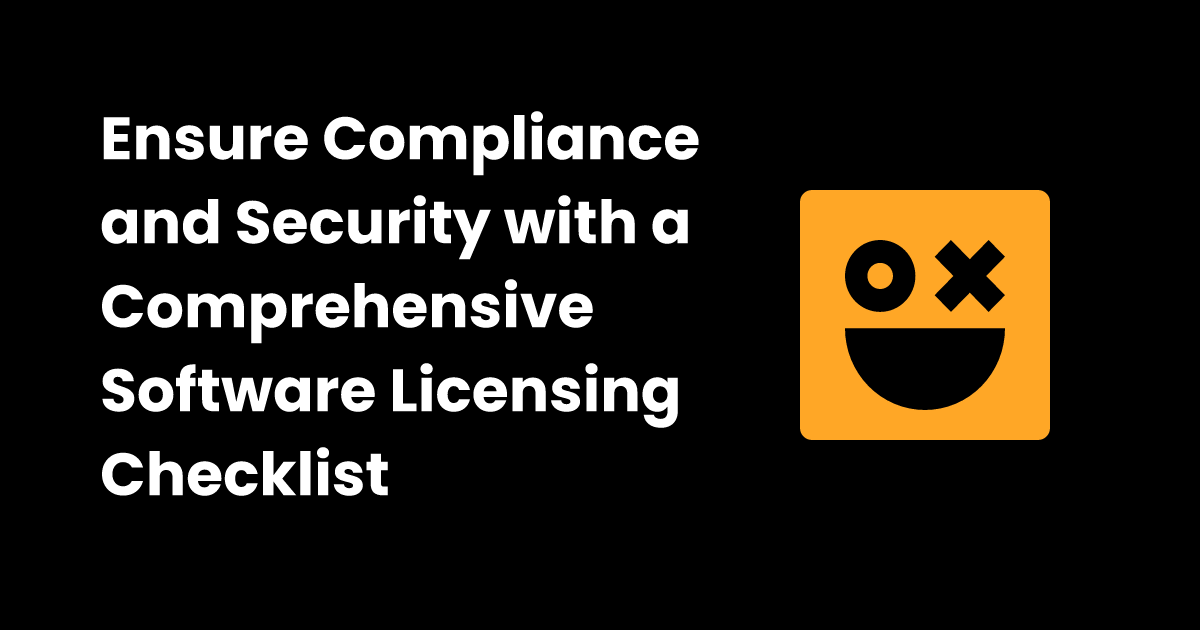 Software licensing and compliance checklist | checklist.gg