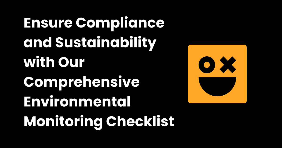 Environmental monitoring checklist | checklist.gg