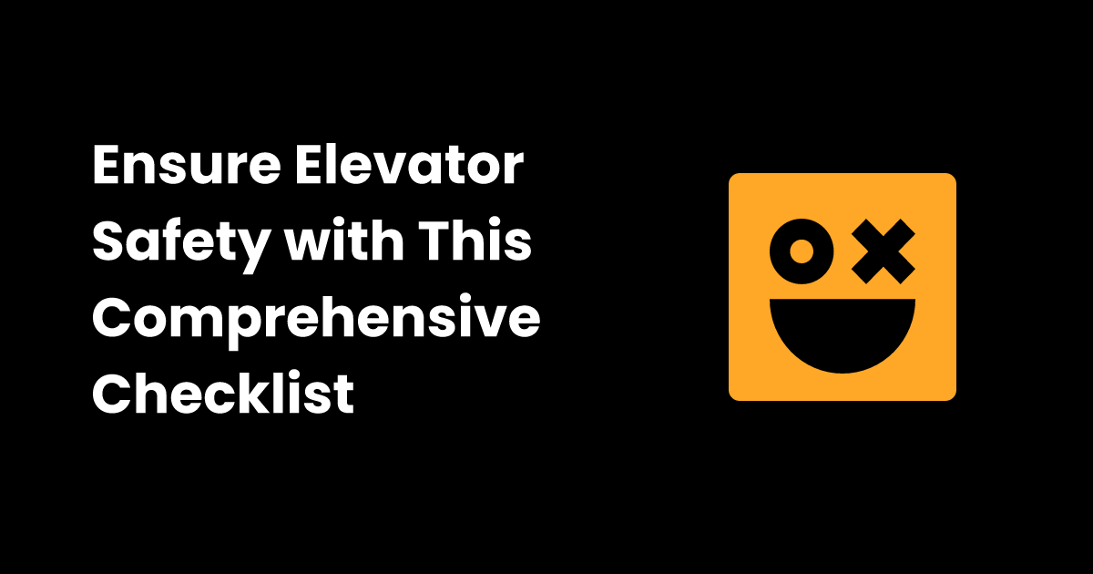 Elevator safety checklist | checklist.gg