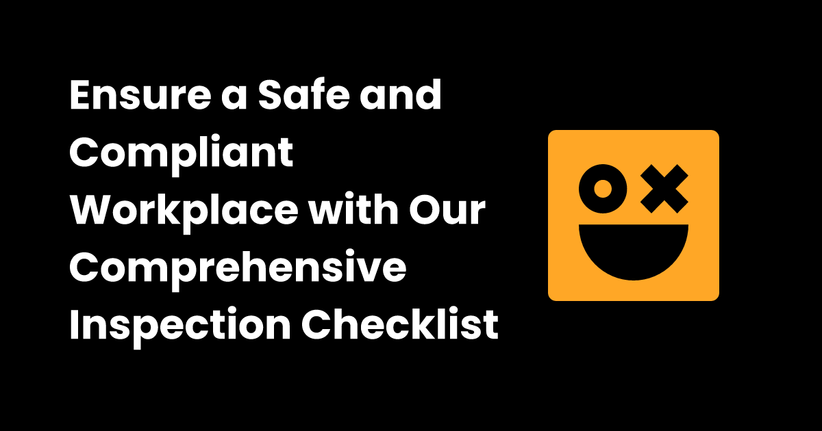 Workplace inspection checklist | checklist.gg