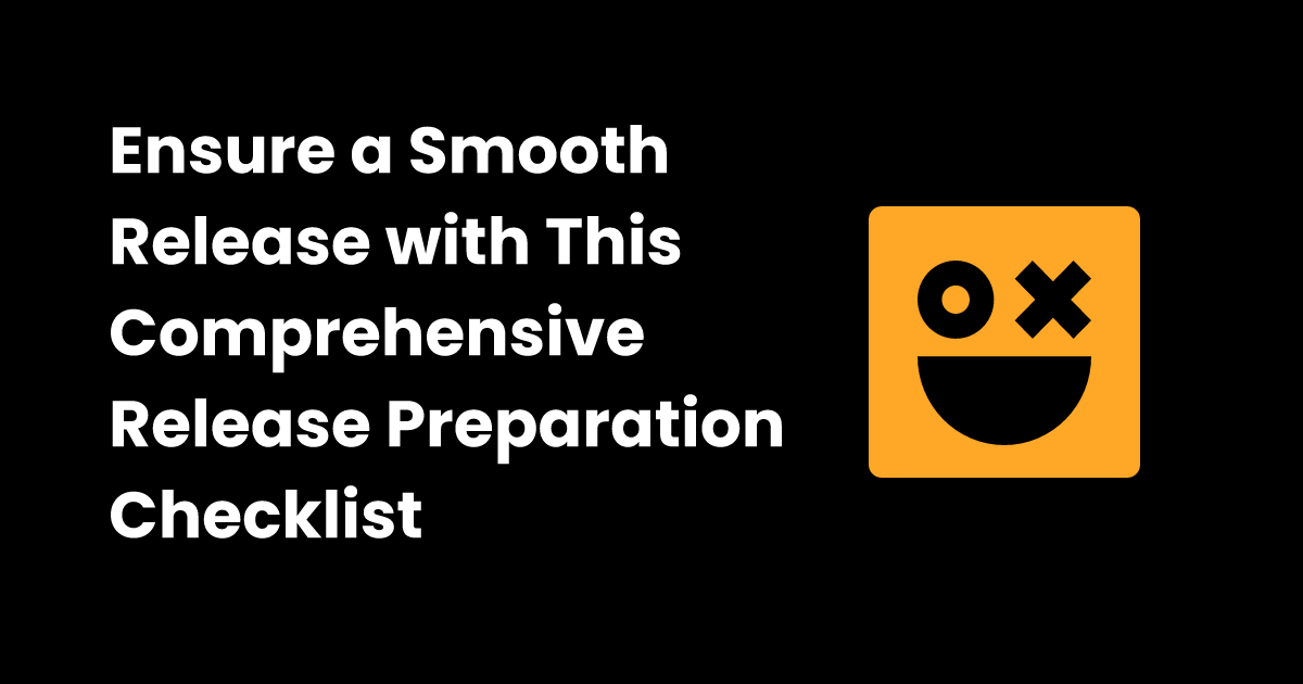 Release preparation checklist | checklist.gg