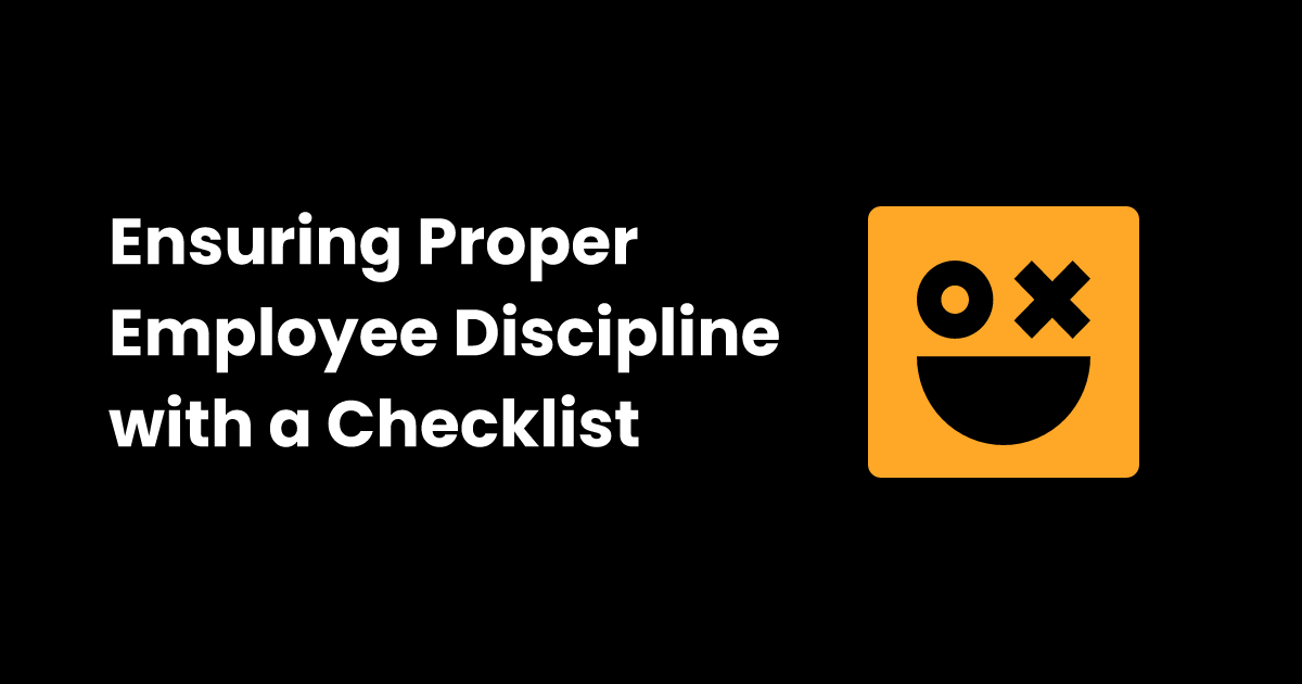 Employee discipline checklist | checklist.gg