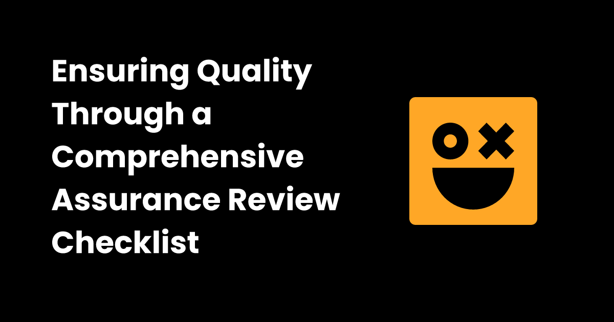 Quality assuarance review checklist | checklist.gg