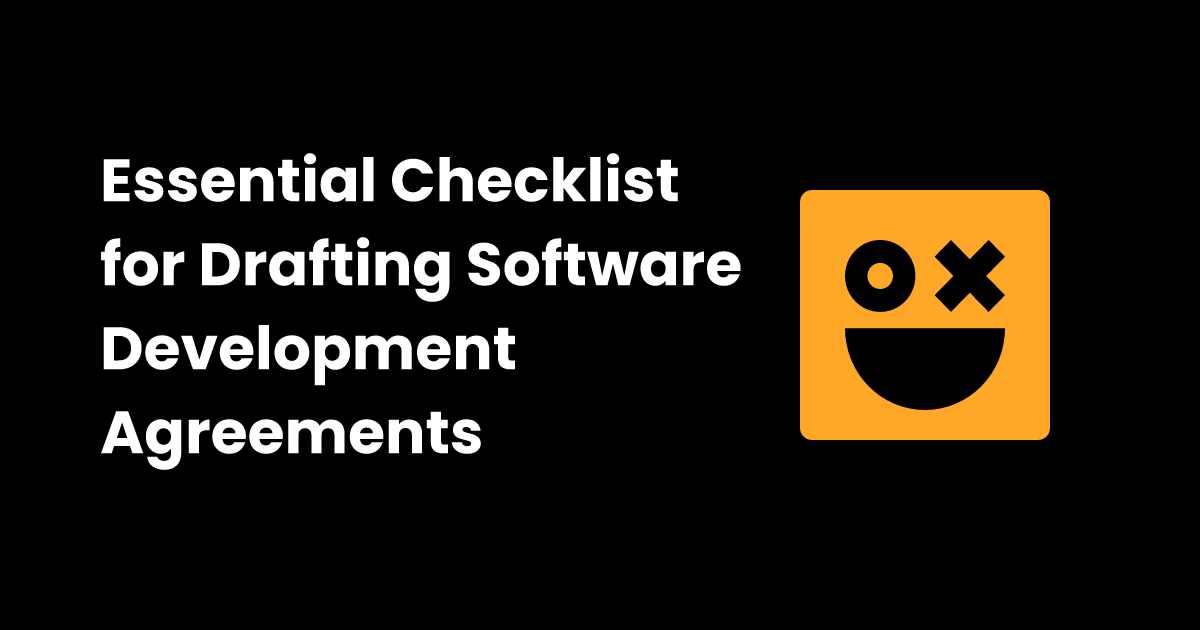 Software development agreement checklist | checklist.gg