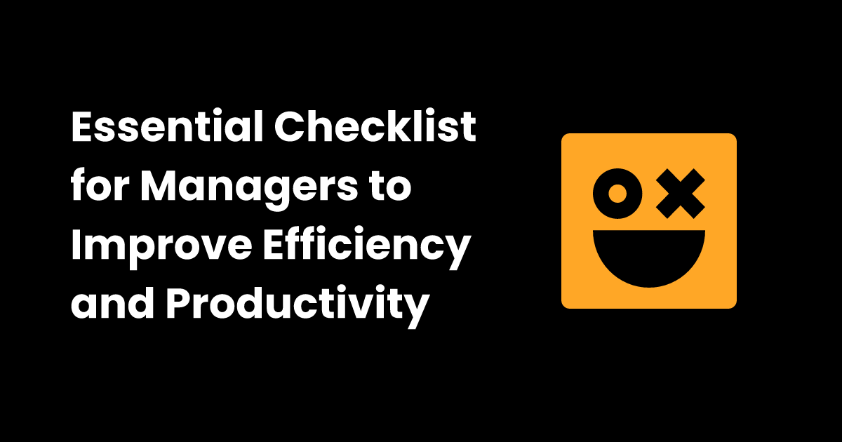 Checklist for managers | checklist.gg
