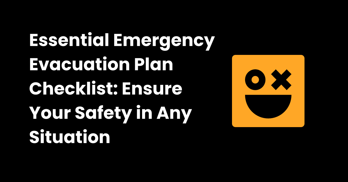 Emergency evacuation plan checklist | checklist.gg