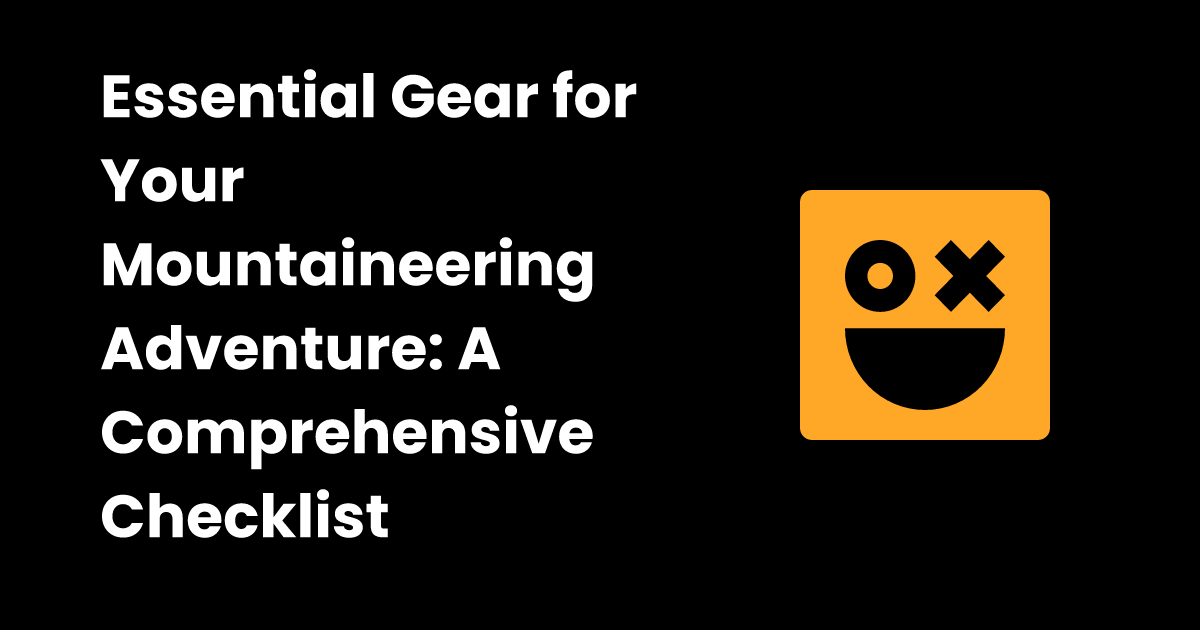 Mountaineering checklist | checklist.gg