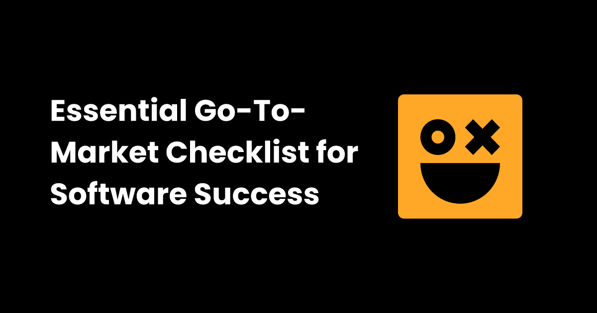 Software go to market checklist | checklist.gg