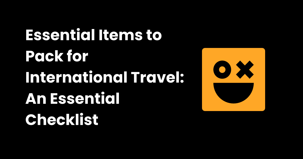 International travel checklist | checklist.gg