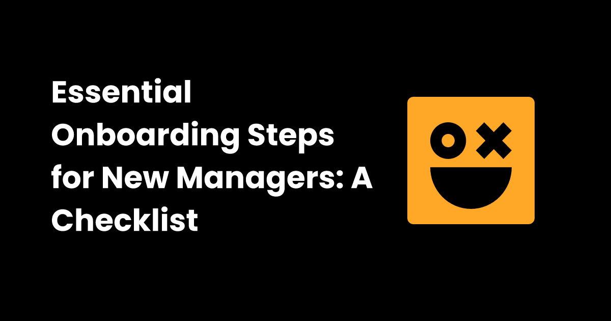 Manager onboarding checklist | checklist.gg