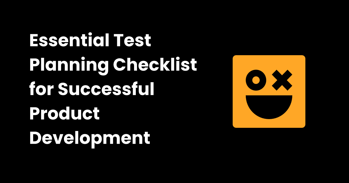 Test planning checklist | checklist.gg