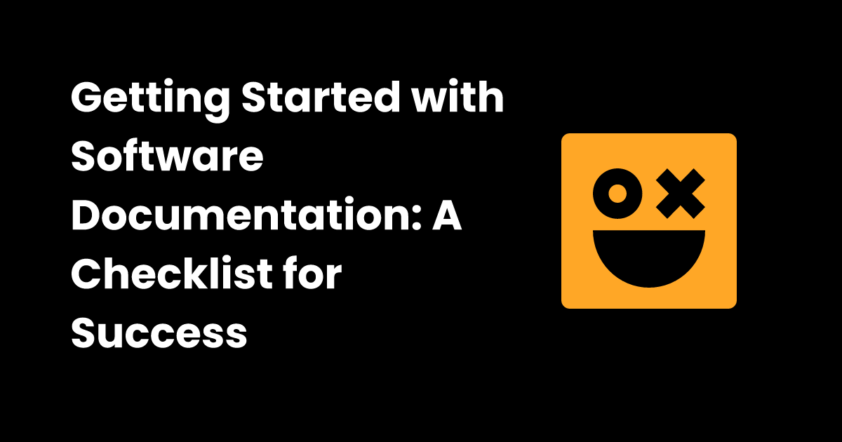 Software documentation checklist | checklist.gg