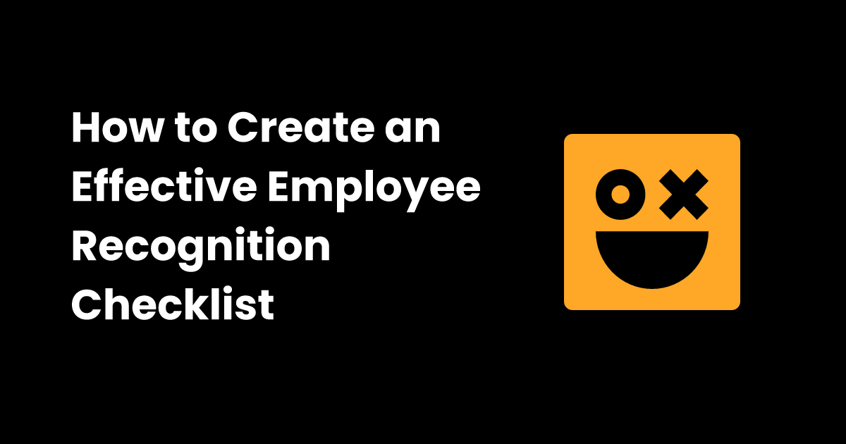 Employee recognition checklist | checklist.gg