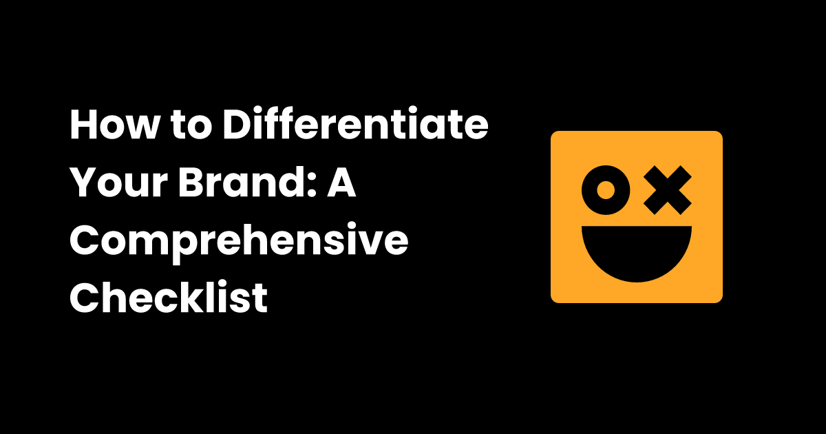 Brand differentiation checklist | checklist.gg