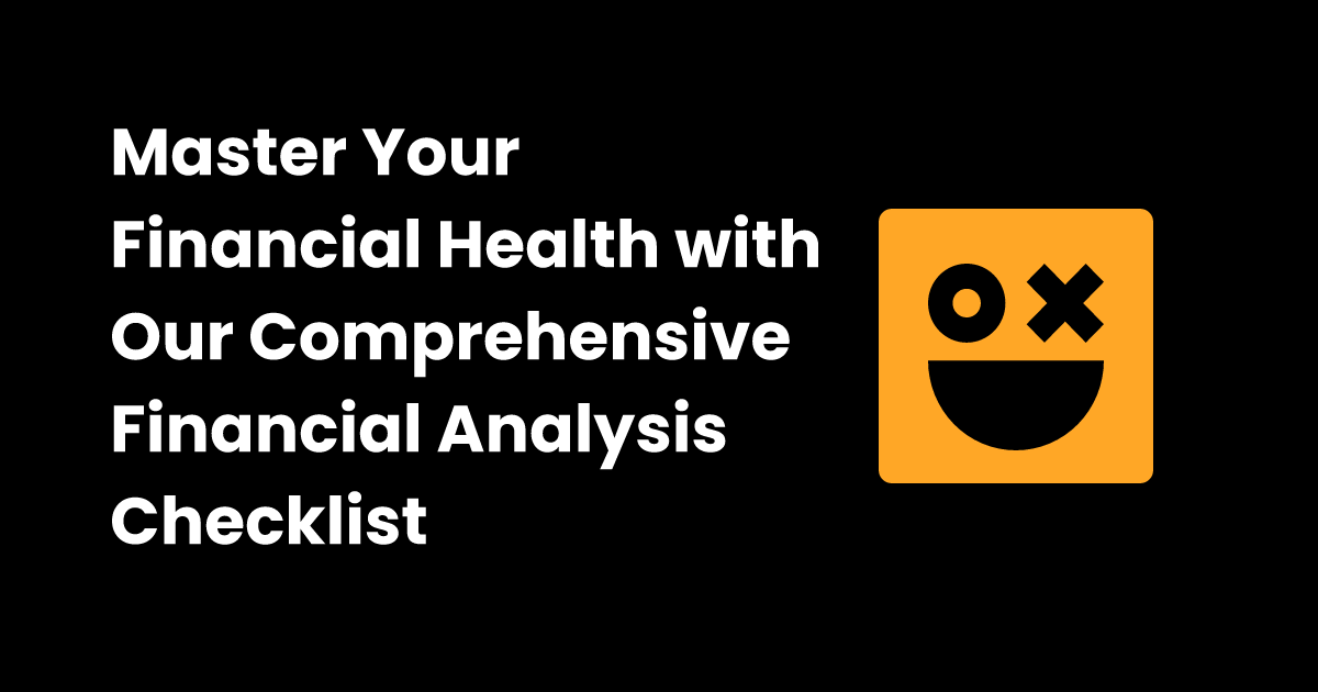 Financial analysis checklist | checklist.gg