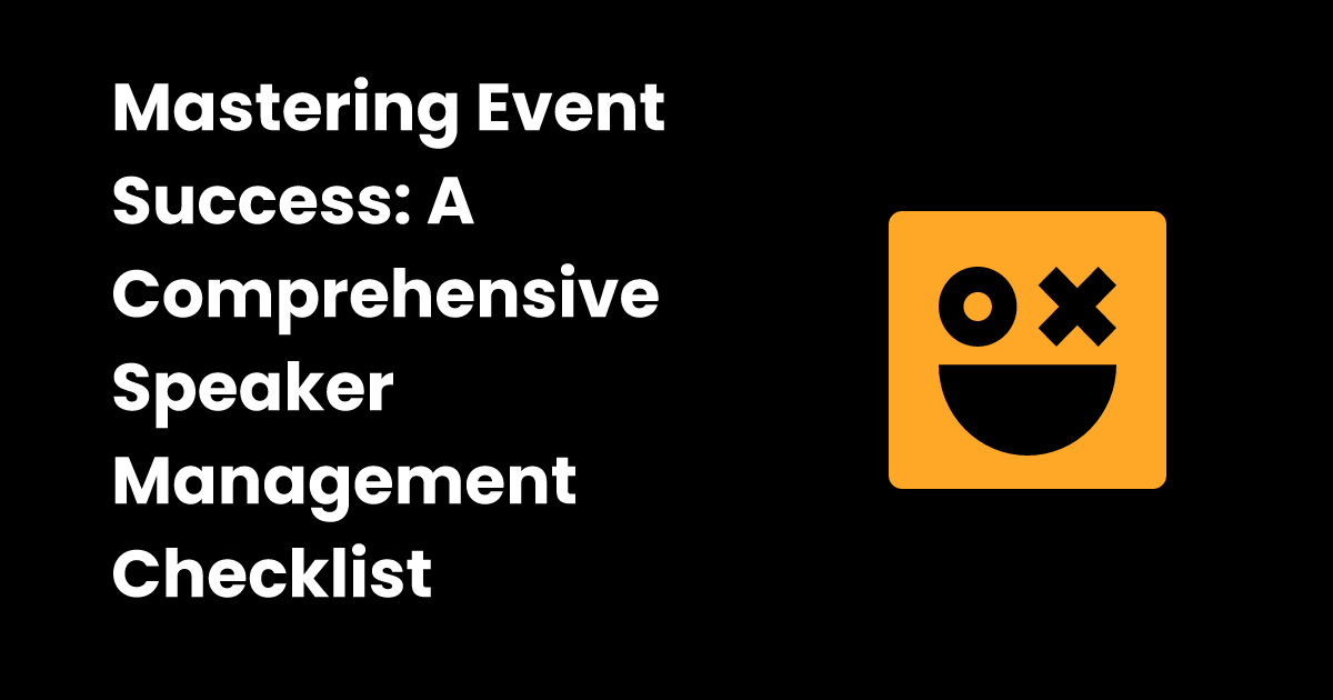 Speaker management checklist | checklist.gg