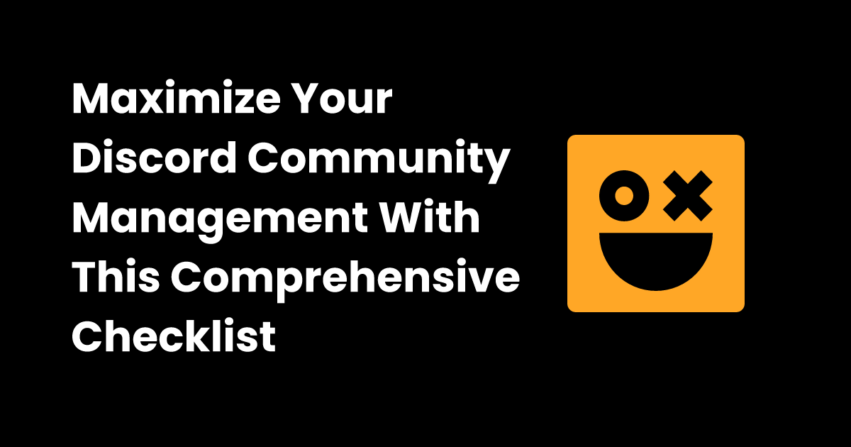 Discord community management checklist | checklist.gg