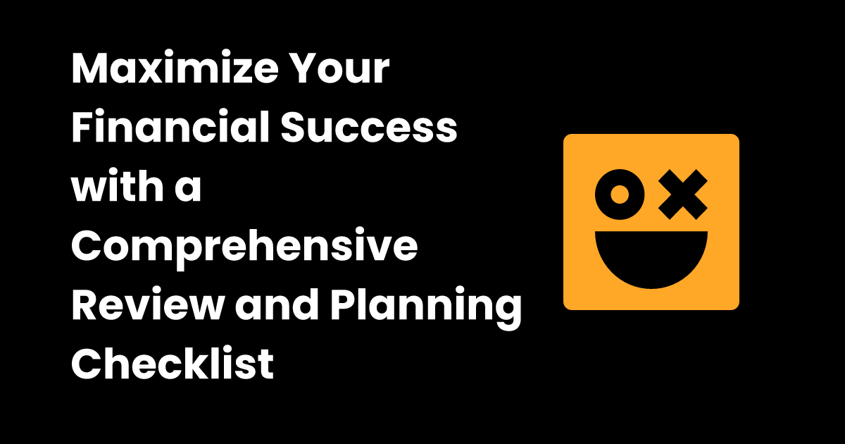 Financial review and planning checklist | checklist.gg