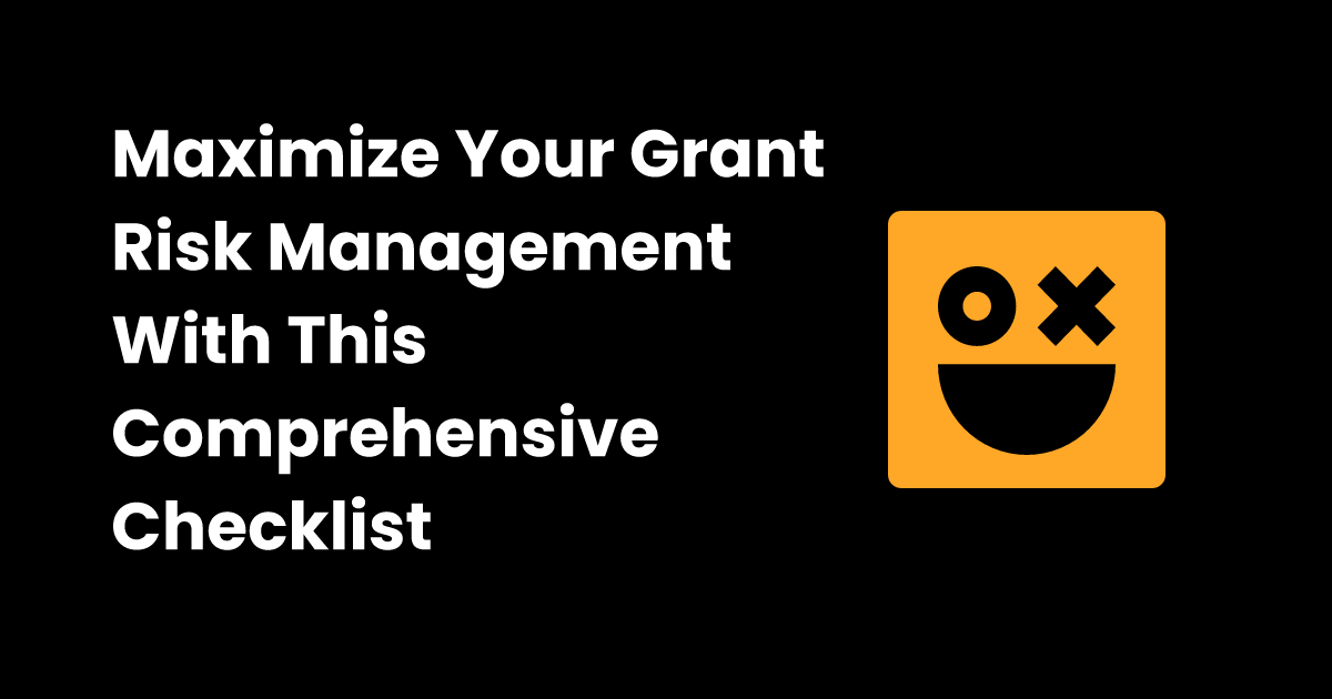 Grant risk management checklist | checklist.gg