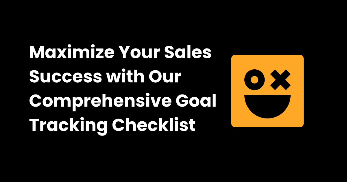 Sales goal tracking checklist | checklist.gg