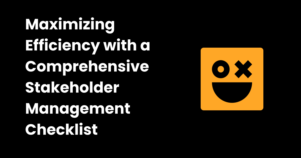 Stakeholder management checklist | checklist.gg